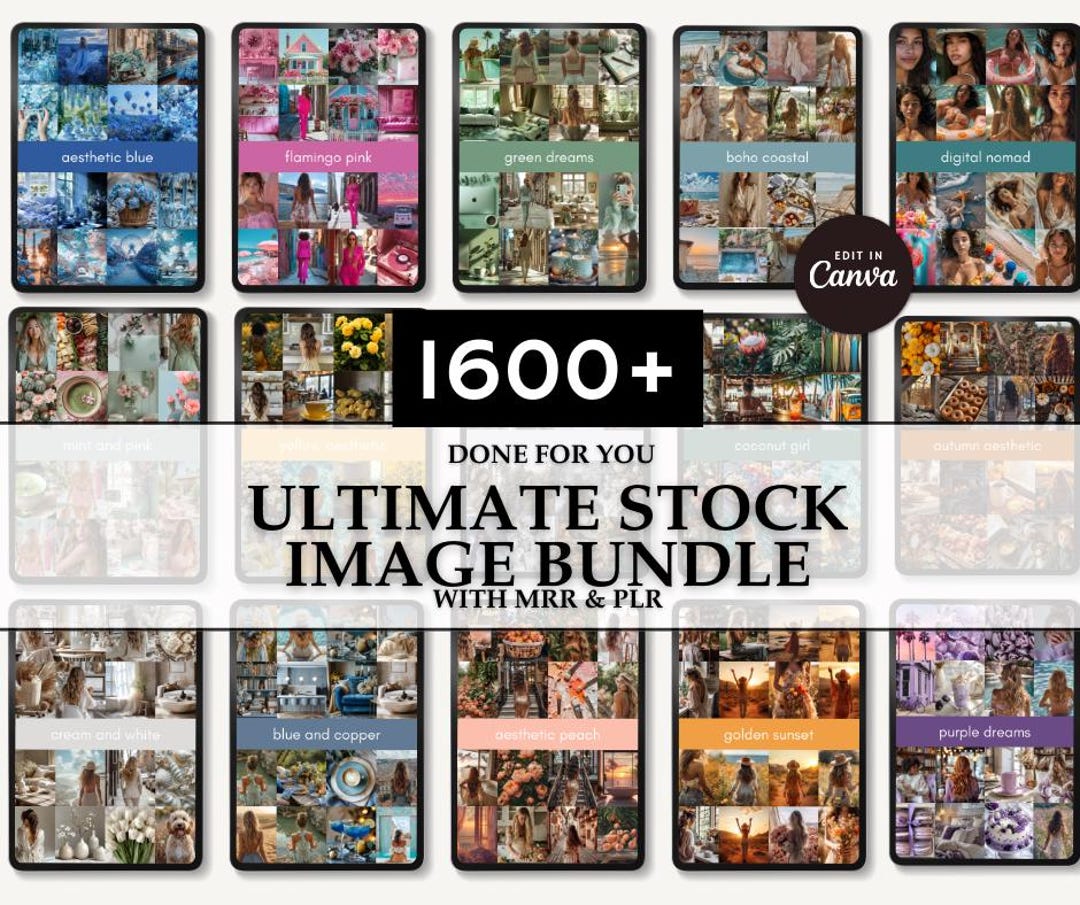 The Ultimate Stock Image Bundle With 4 Bonus | MRR & PLR | Canva | Ai ...