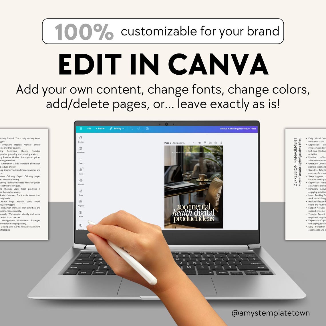 Mental Health Niche: 200 DIY Digital Product Ideas (MRR & PLR Rights ...