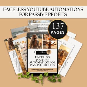 Faceless Youtube Automations for Passive Profits Ebook With Master Resell Rights. Instant ...