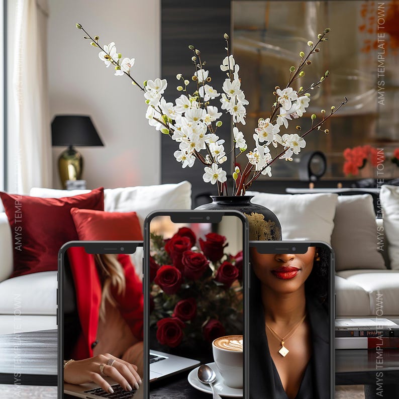 45 Red Rose Opulence Stock Images | Opens in Canva (MRR+PLR) | Instant ...