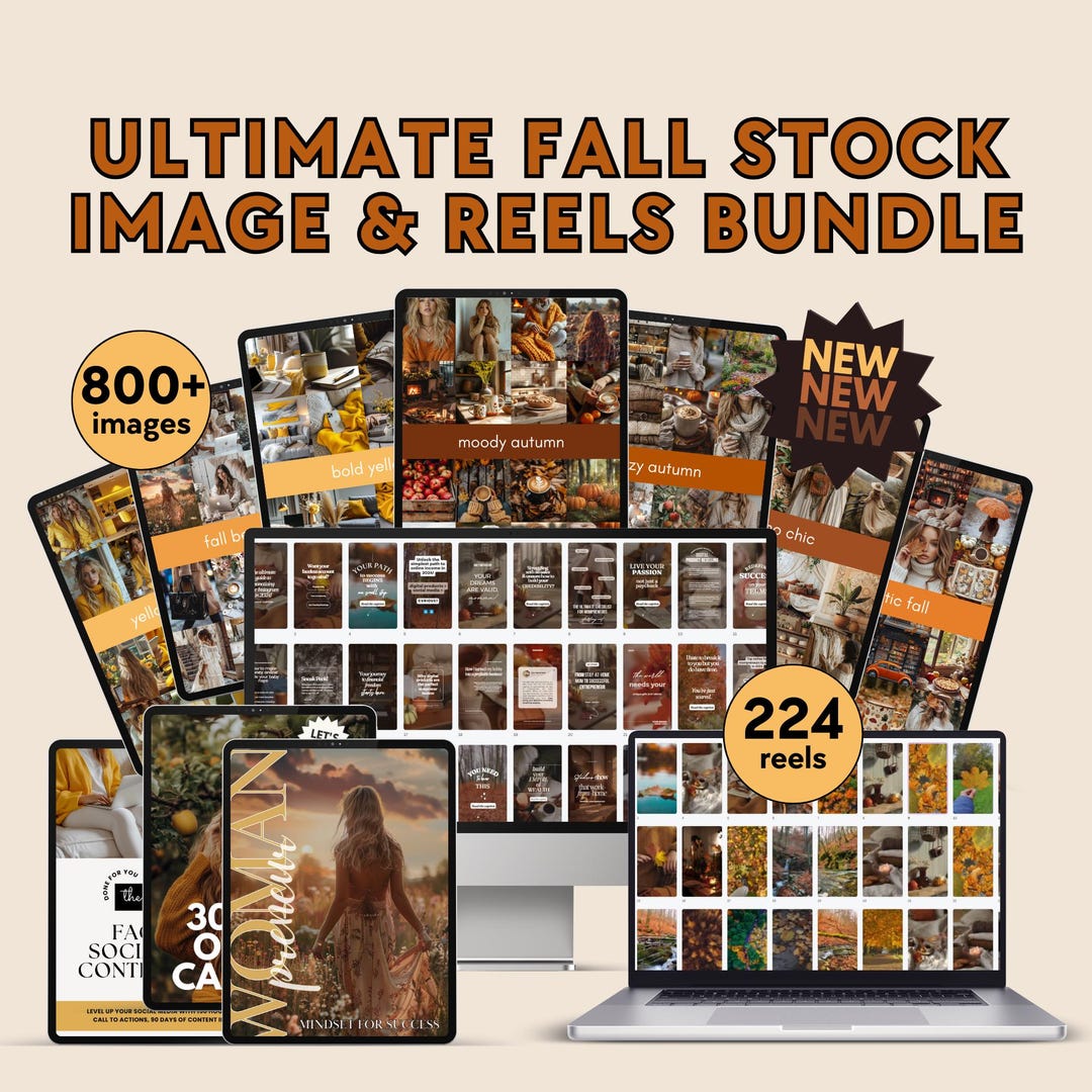 The Ultimate Fall Stock Image Bundle, Reels and 7 Stock Image ...