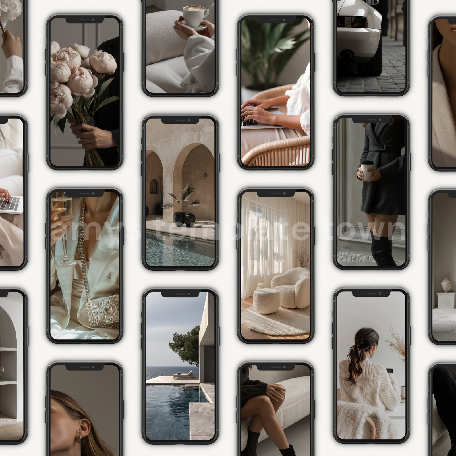 MRR Stock Image Bundle: 6 Unique Collections, Black Beige and Grey Hues ...