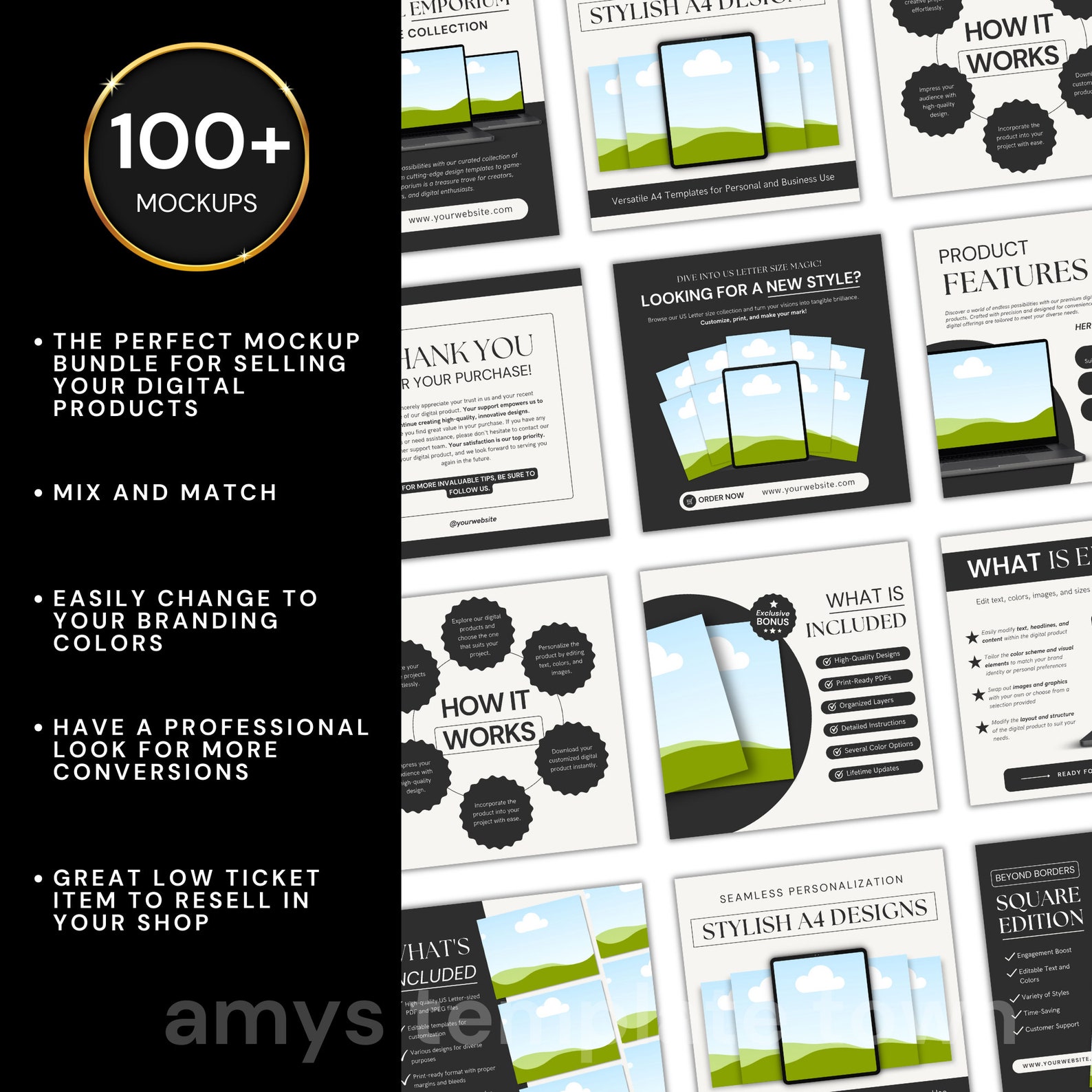 Done for You Mockup Template Bundle for Digital Products With MRR and ...