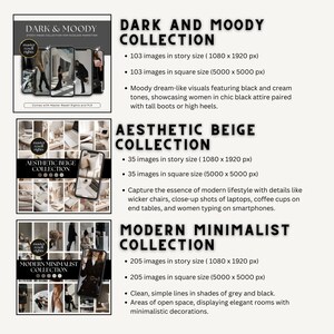 MRR Stock Image Bundle: 6 Unique Collections, Black Beige and Grey Hues ...