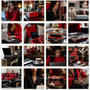Rose Red Opulence: 45 Premium Ai-generated Stock Images, MRR & PLR ...