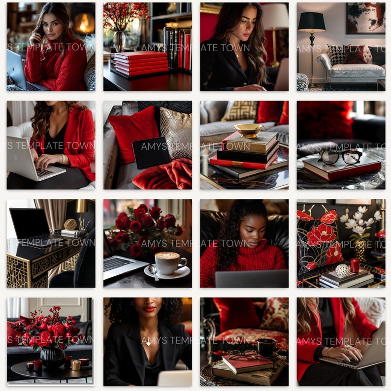 45 Red Rose Opulence Stock Images | Opens in Canva (MRR+PLR) | Instant ...