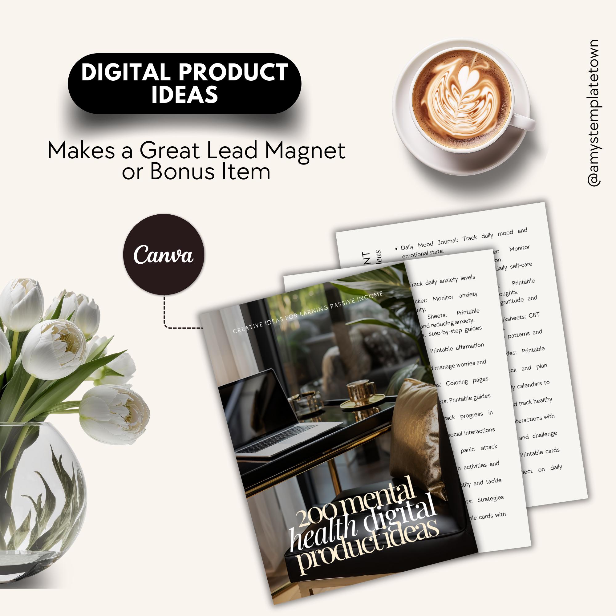 Mental Health Niche: 200 DIY Digital Product Ideas (MRR & PLR Rights ...