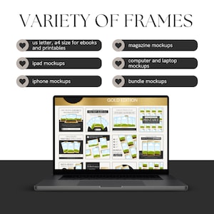 Gold Edition Done for You Mockup Template Bundle for Digital Products ...