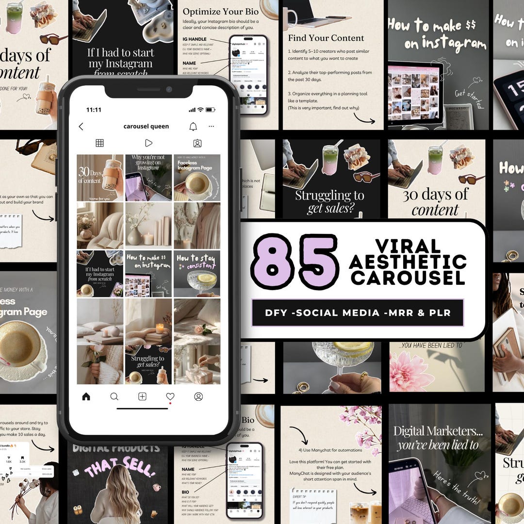 Trendy Aesthetic Cozy Carousels for Instagram & Threads | Done for You ...