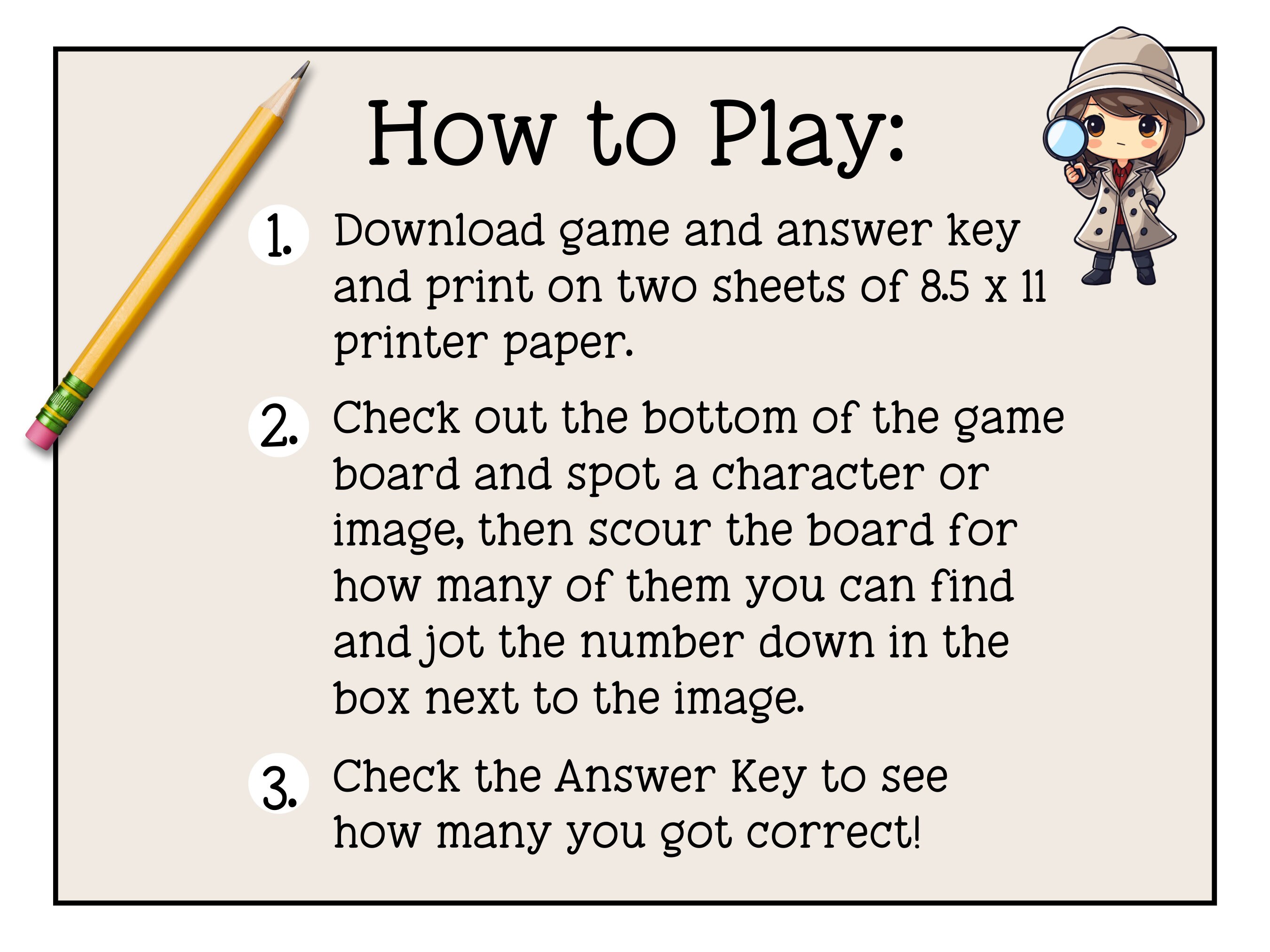 Camping I Spy / Road Trip Activity Sheets / Printable Party Game for ...