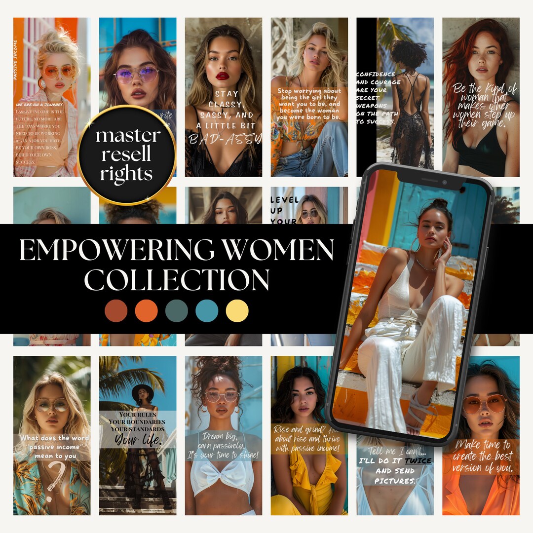 50 Empowering Women Stock Images Collection Instagram Faceless Digital ...