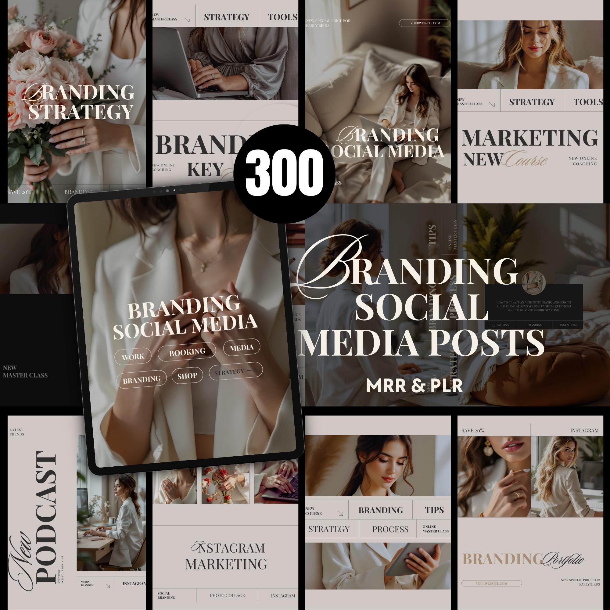 300 Social Media Posts: Coach Branding Templates for Canva (MRR & PLR ...