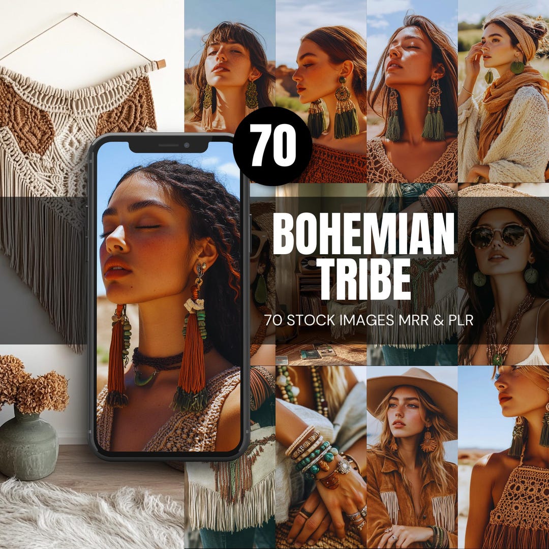 70 Bohemian Tribe Stock Images - Ai-generated, Boho Style With Earthy ...