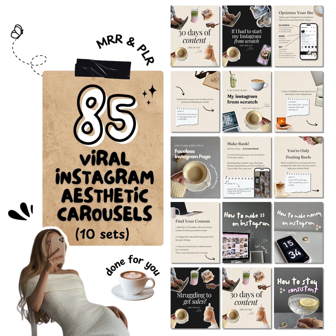 Trendy Aesthetic Cozy Carousels for Instagram & Threads | Done for You ...