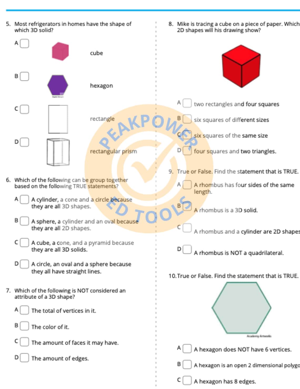 Analyzing and Comparing 2D and 3D Shapes Homeschooling Parents ...