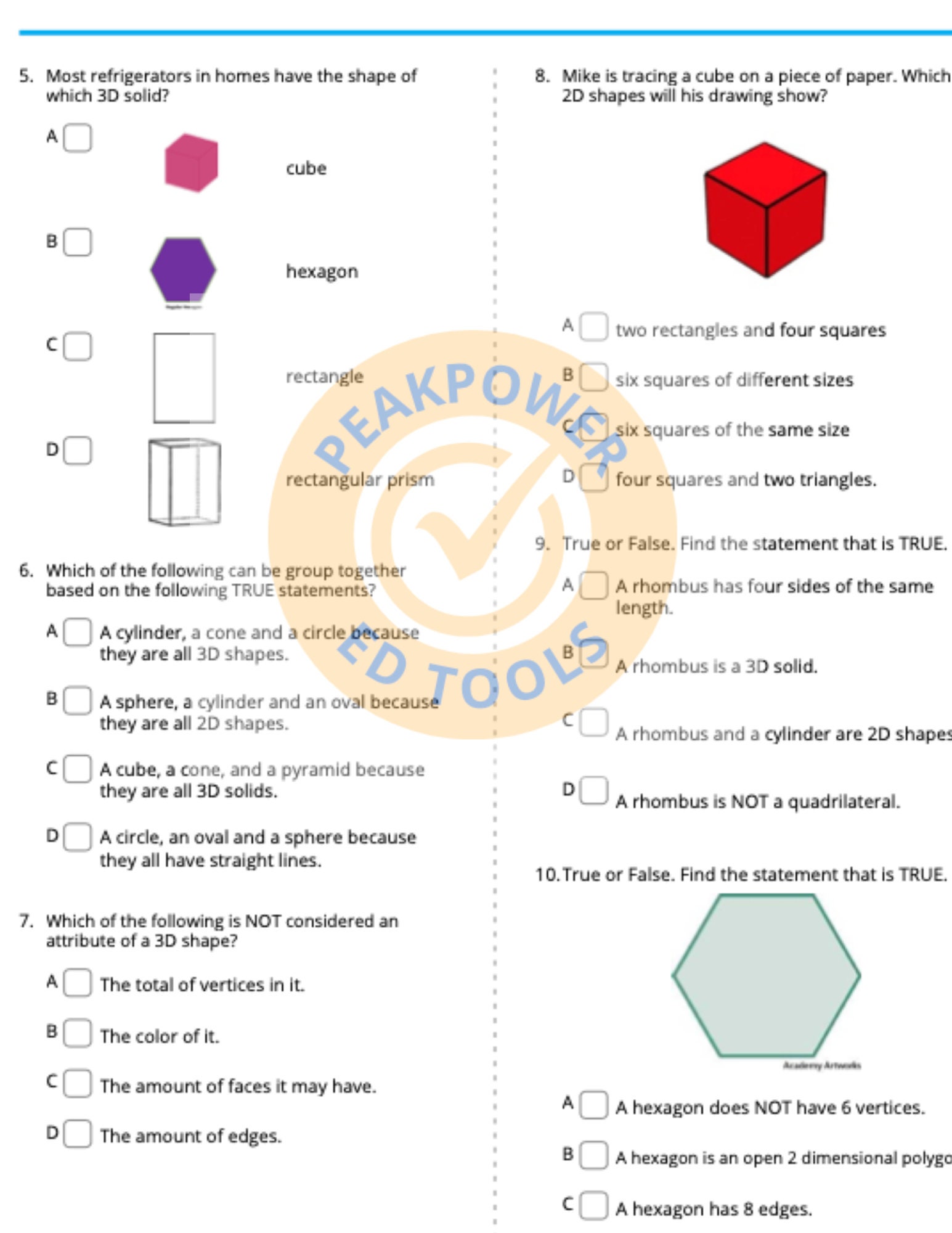 Analyzing and Comparing 2D and 3D Shapes Homeschooling Parents ...