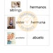 Spanish Vocabulary Cards Family Friends Theme High School Middle School ...
