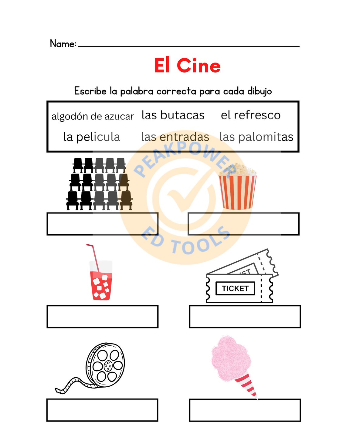 Spanish Development Theme: Places Vocabulary Digital Download ...