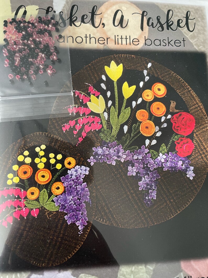 A Tisket, A Tasket and Another Little Basket Wool Appliqué Pattern - Etsy