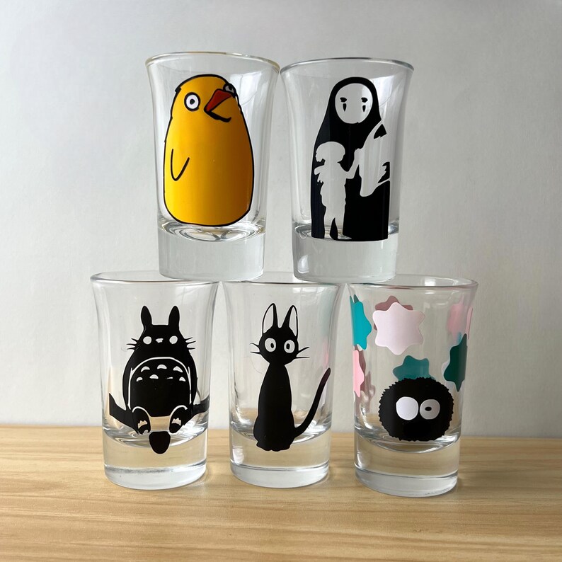 Studio Ghibli Shot Glass Gift Set Pack of 5 - Etsy