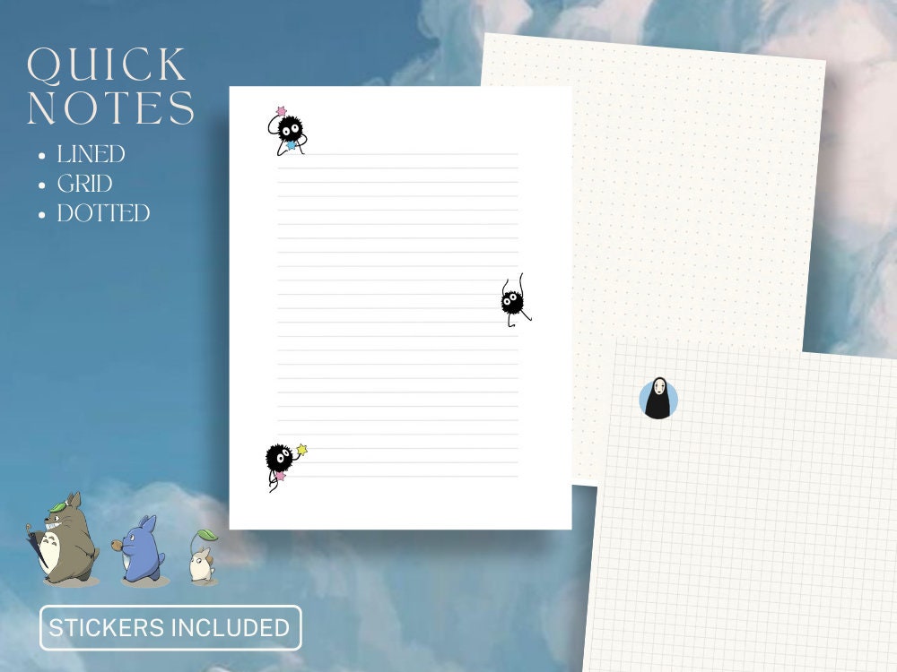 Studio Ghibli Digital Planner All-in-one Journal GOODNOTES / Student ...