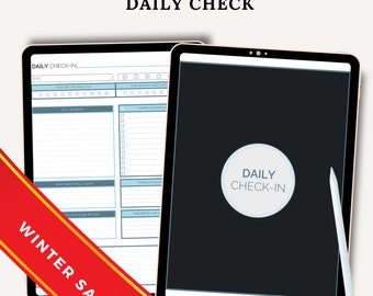 Daily Check-in Journal Printable PDF, Self Care Daily Check in Journal ...