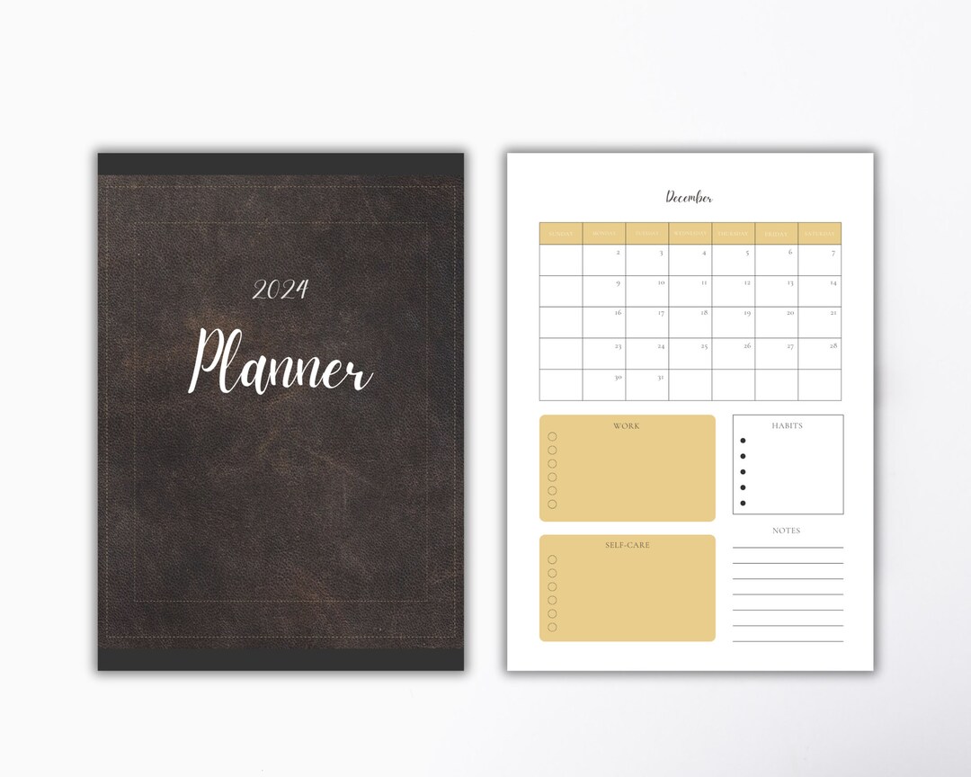 Printable Digital Planner, 2024 Dated Planner, Ultimate Yearly Planner ...