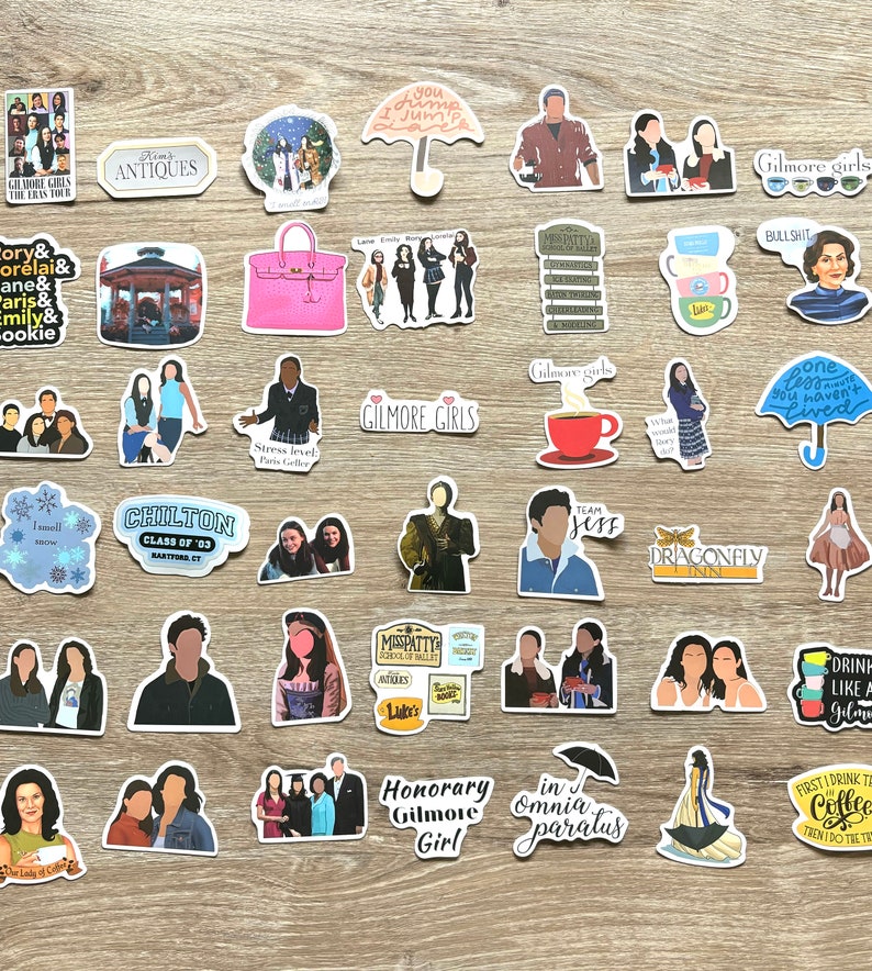 Gilmore Girls Sticker Pack Aesthetic Vinyl Sticker for Laptop Lukes ...