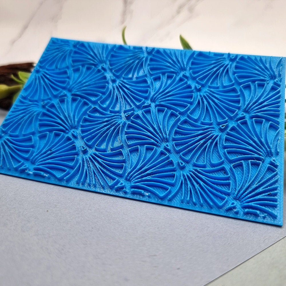 Fans Patterns, Printed Texture, Flexible Texture, Polymer Clay Texture ...