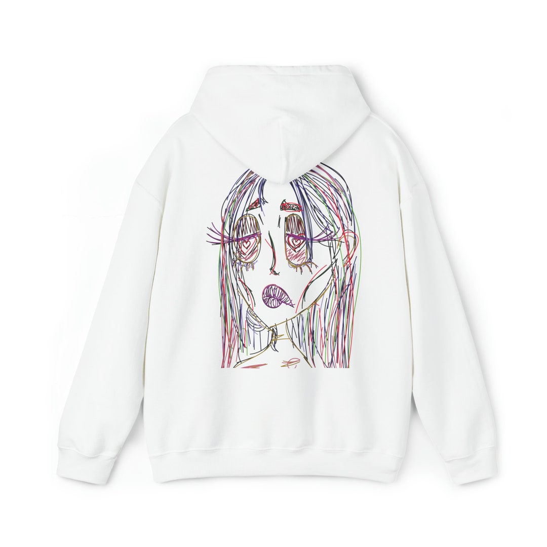 Sad Girl Neon Hoodi - Etsy