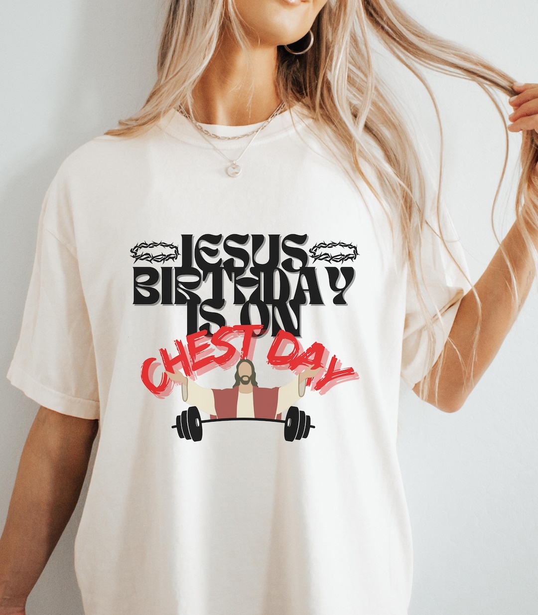 Jesus Birthday Gym Pump Cover, Funny Weightlifting Gift for Faith ...