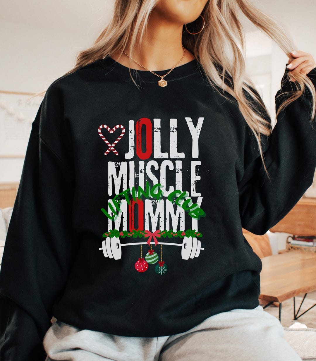 Jolly Muscle Mommy Beautiful Oversized Sweatshirt Gift for Girlfriend ...