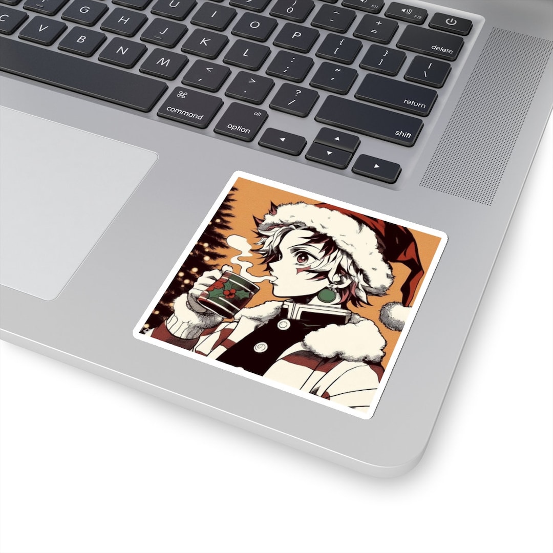 Tanjiro Holiday Sticker Anime Christmas Sticker Tanjiro - Etsy