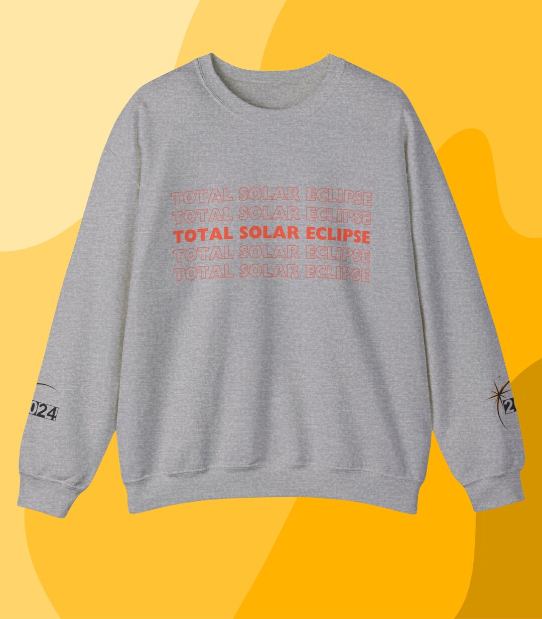 Total Solar Eclipse 2024, Solar Eclipse Sweatshirt, Custom Sweatshirt ...