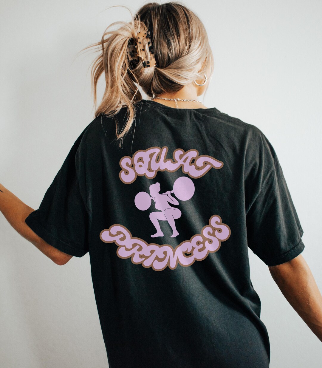 Squat Princess Gym Pump Cover, Cute Girly Weightlifting Tee Gift for ...