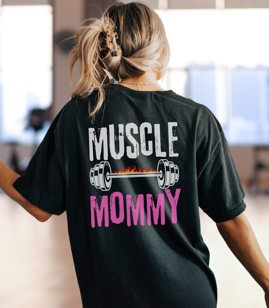 Oversized Muscle Mommy Tshirt Pump Cover Gift for Girlfriend or Friend ...