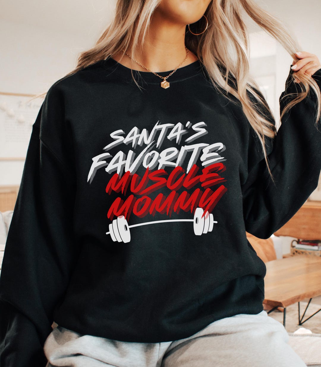 Muscle Mommy Gym Pump Cover for Christmas Holiday Season, Cute Wifey ...