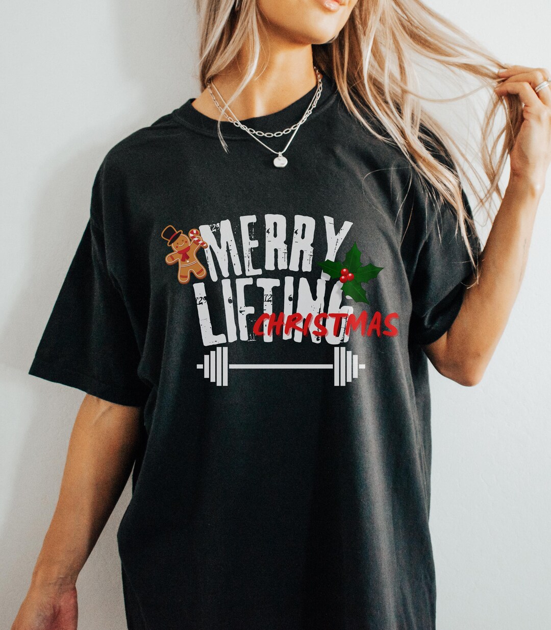 Merry Christmas Lifting Tshirt Gift for Weightlifter, Bodybuilding Pump ...