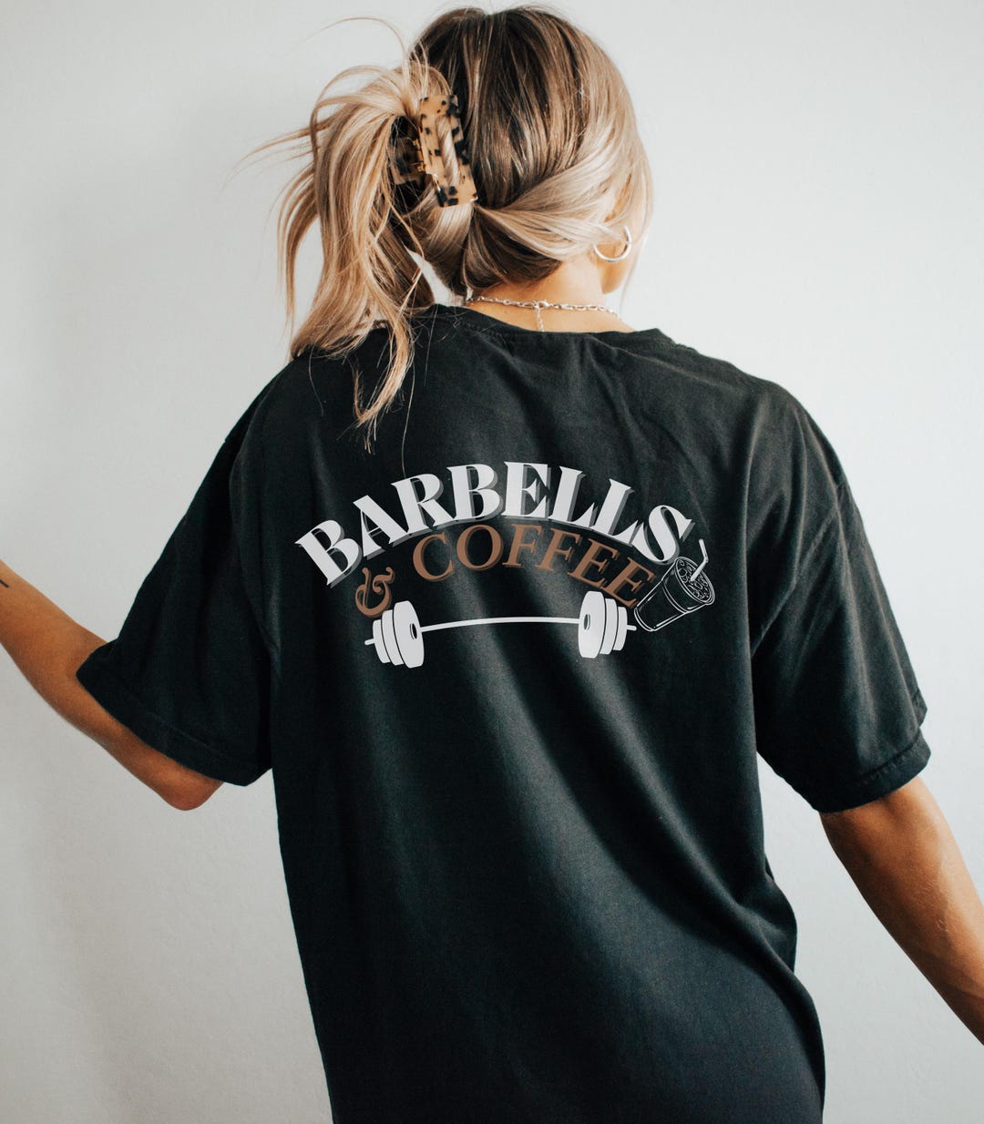 Barbells & Coffee Oversized Funny Gym Pump Cover, Best Gift for Girls ...