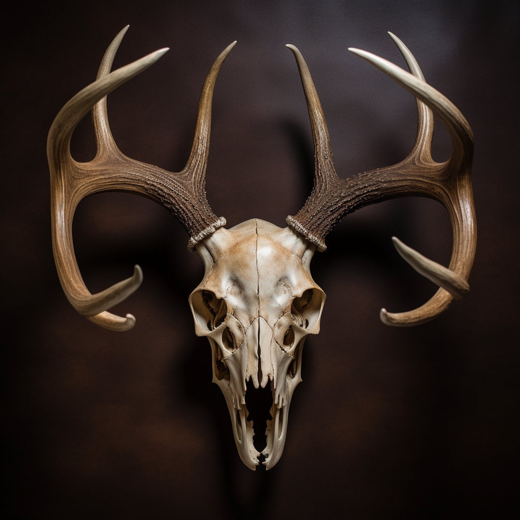 High-resolution Buck Skull Download Digital Art Print Gothic Décor Boho ...