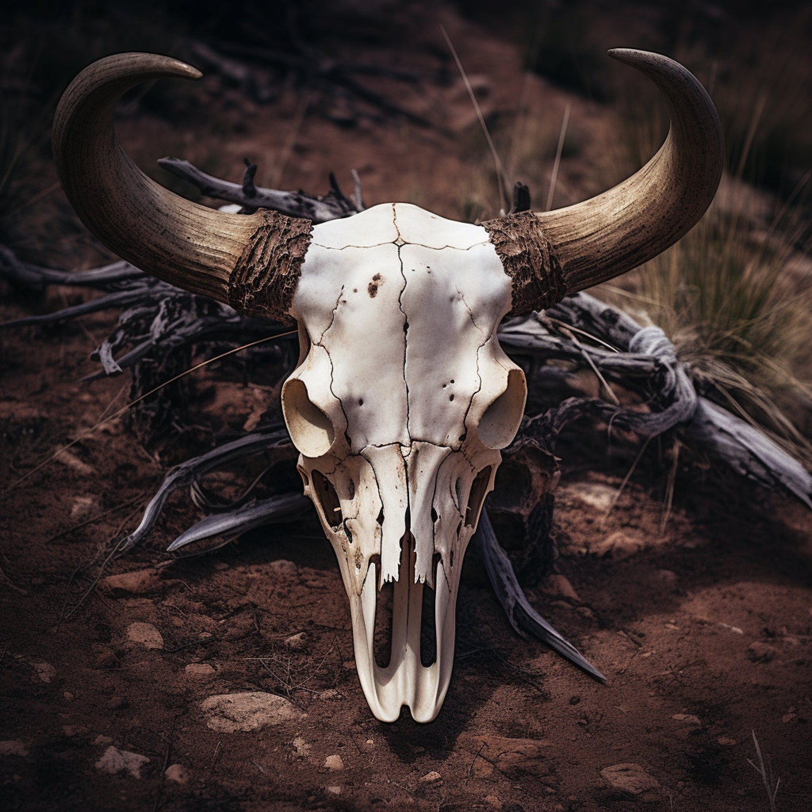 Bull Skull 12 - Etsy