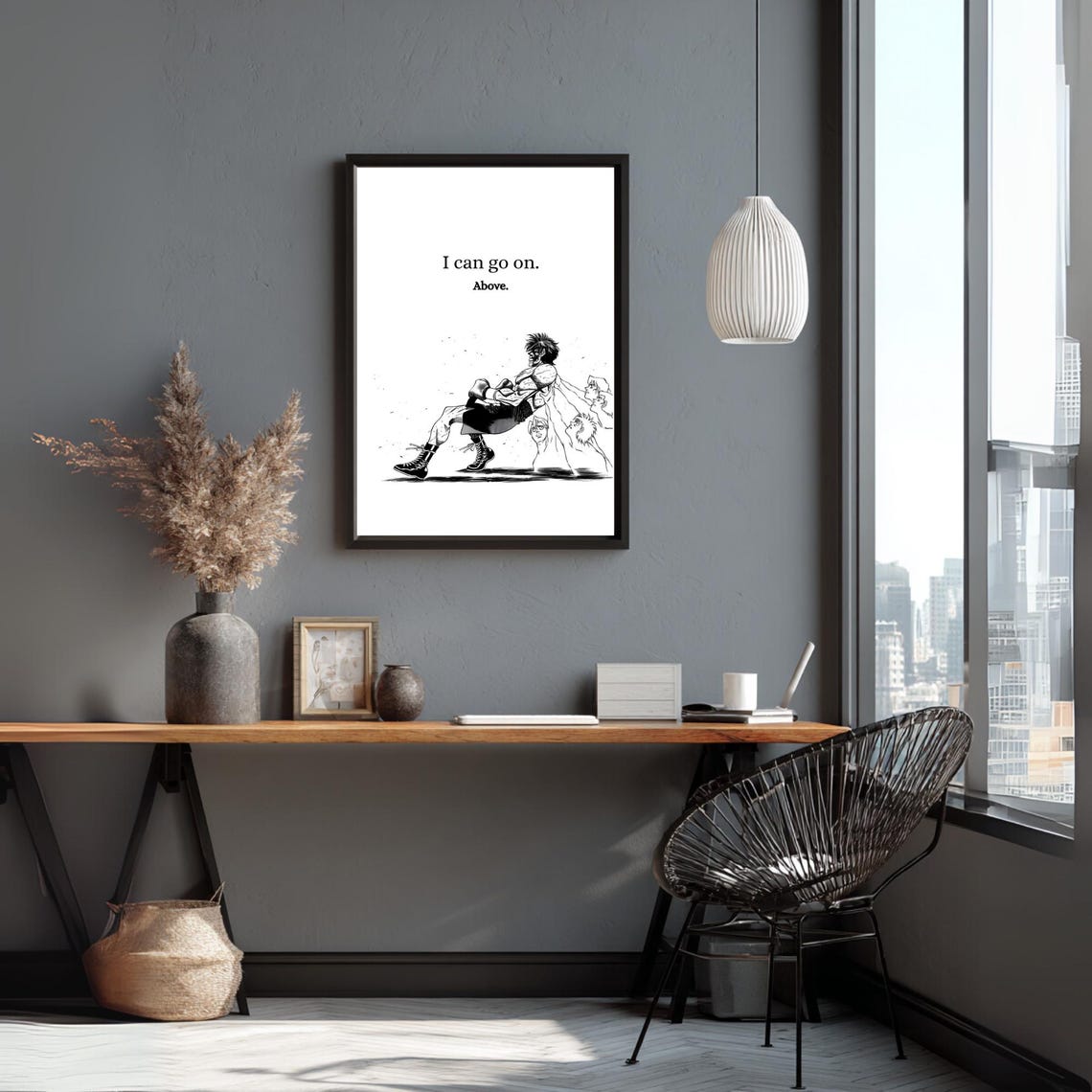 Hajime No Ippo Poster, Boxing Anime Art, Shonen Manga Wall Decor ...