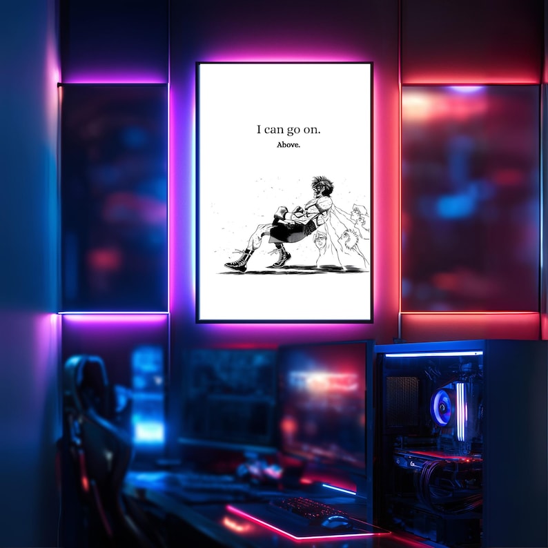 Hajime No Ippo Poster, Boxing Anime Art, Shonen Manga Wall Decor ...