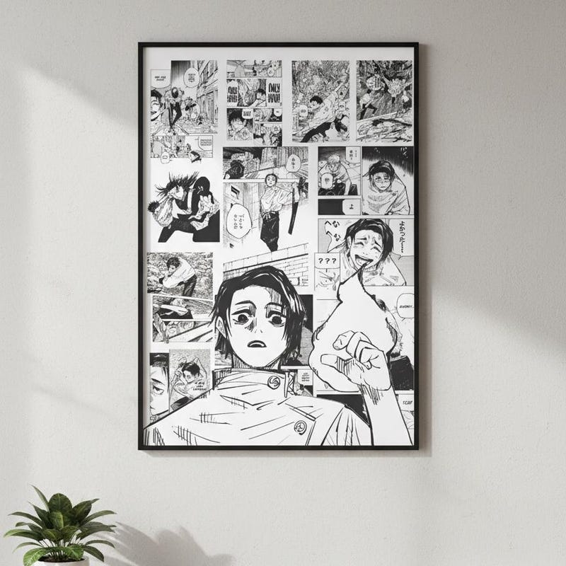 Jjk Manga Panel Print - Etsy