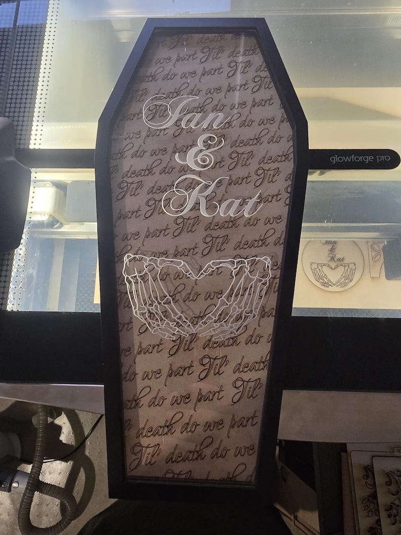 Custom Gothic Coffin Guestbook - Etsy