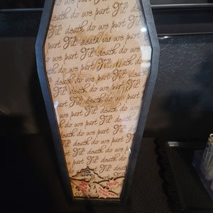 Custom Gothic Coffin Guestbook - Etsy