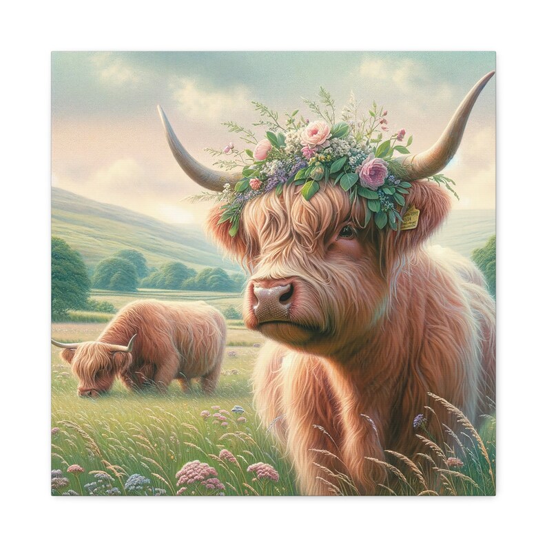 Highland Cow Flower Crown 3 - Etsy
