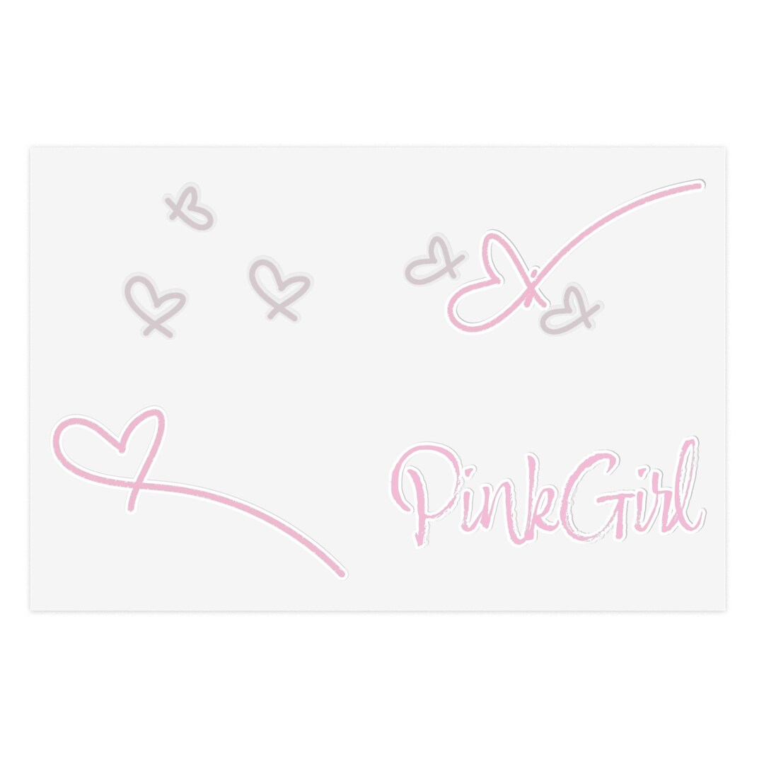 Pinkgirl Sticker Sheets - Etsy