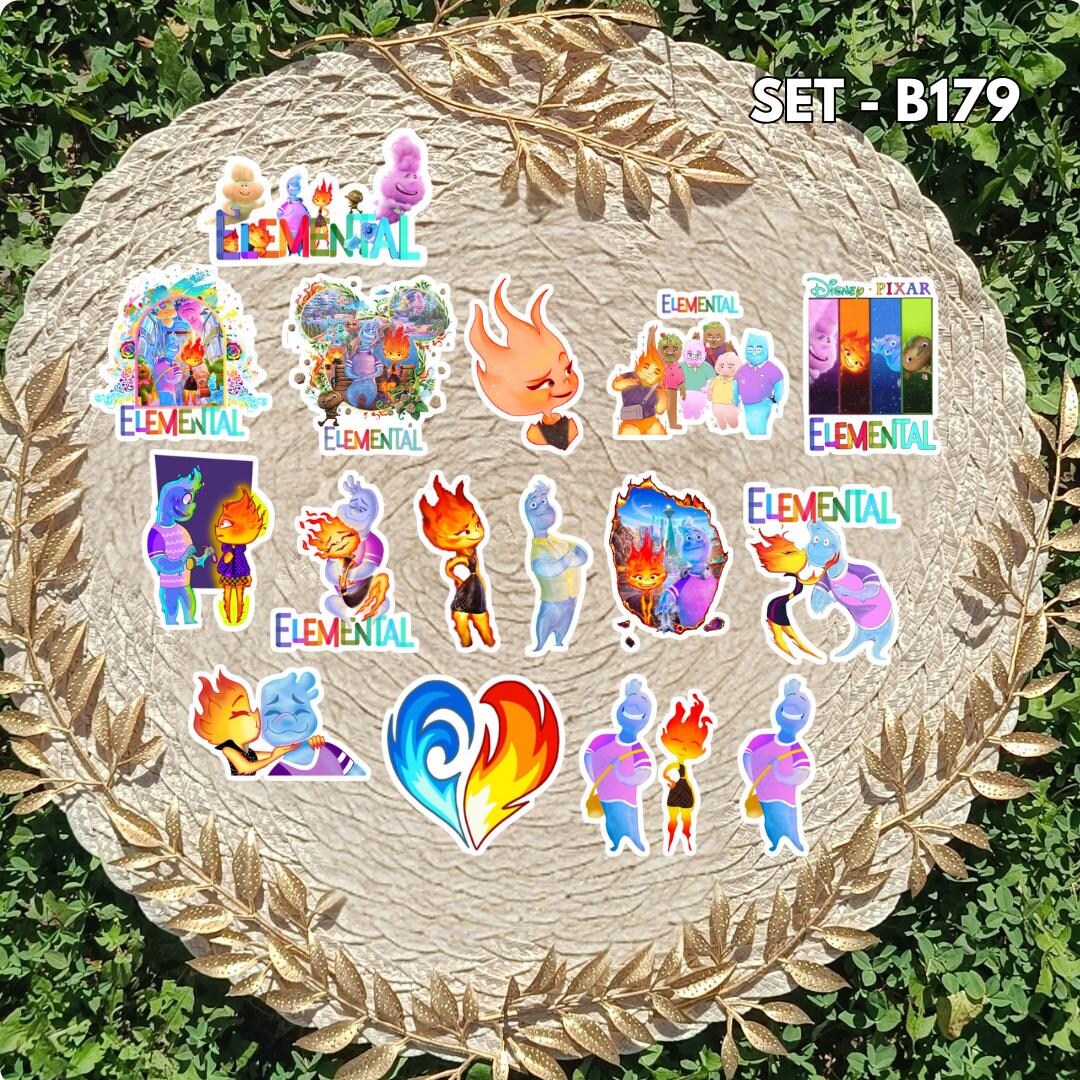 Elemental Inspired Sticker Pack | Ember & Wade Fan Art Vinyl Stickers ...