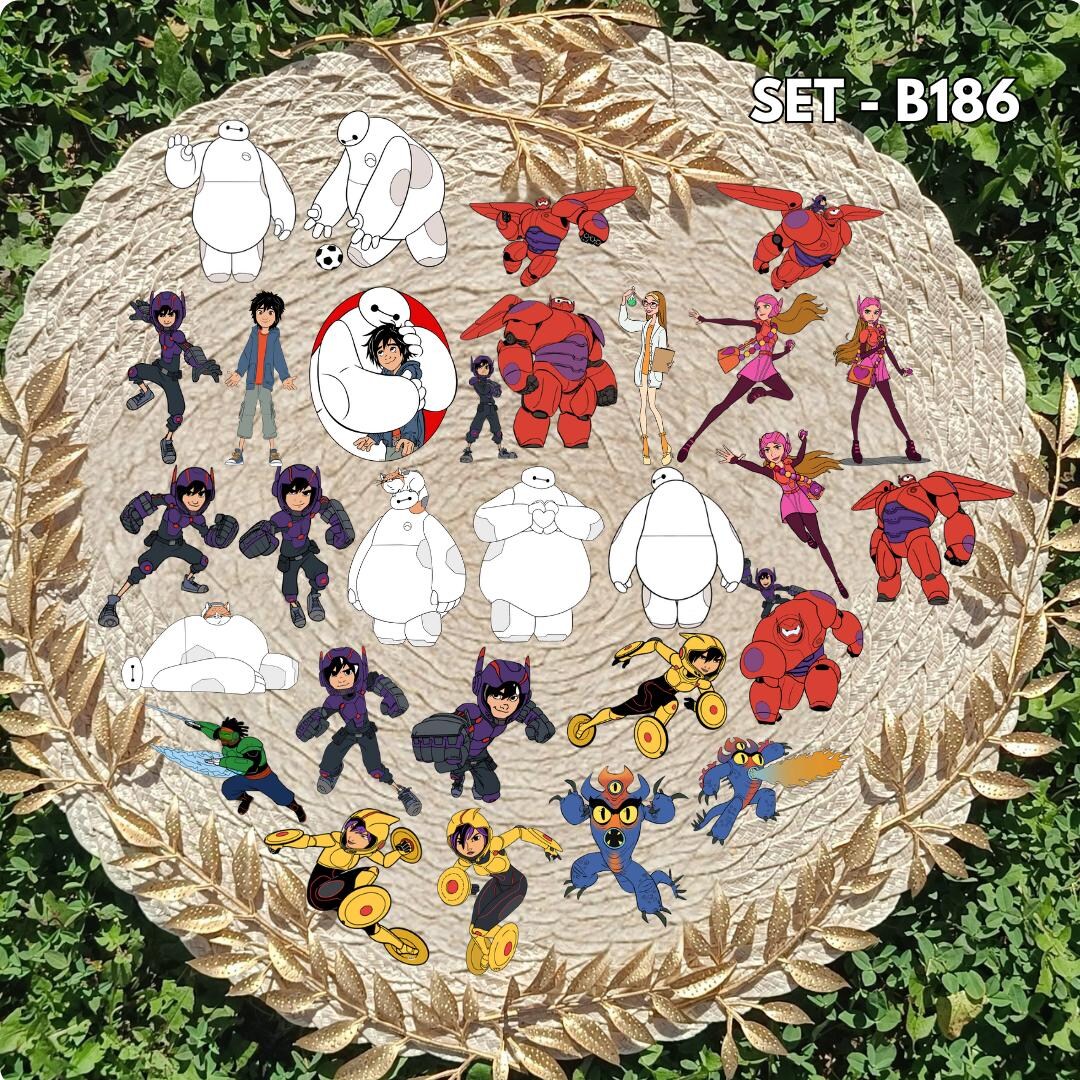 Big Hero 6 Inspired Sticker Pack | Baymax & Hiro Fan Art Vinyl Stickers ...